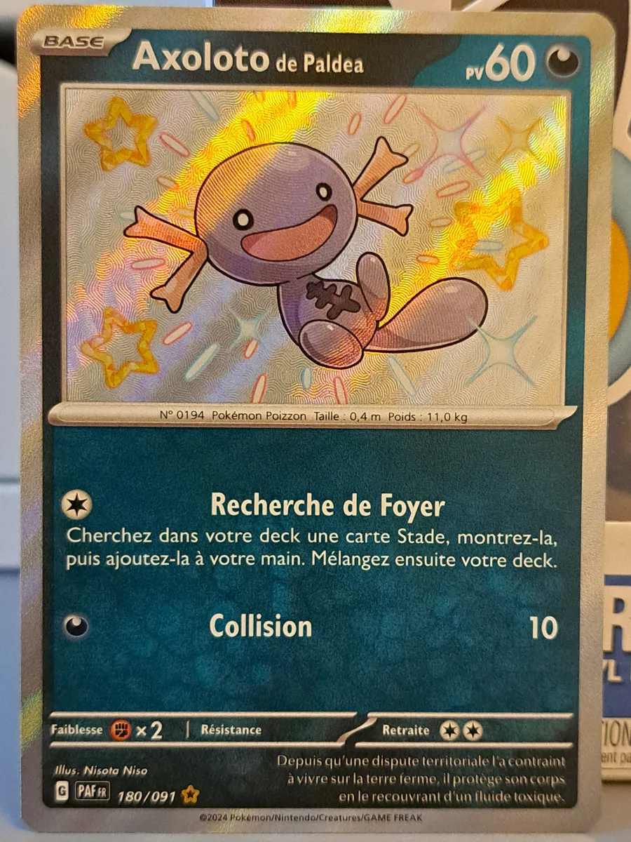 Carte Pokémon Axoloto de Paldea Shiny 180/091 - Kinkai